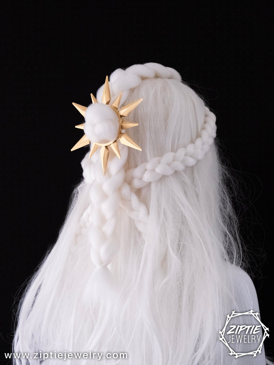 Celestial Hair Bun Crown by Ziptie Jewelry – ZiptieJewelry