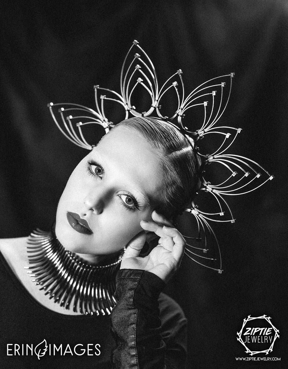 Halo Feather Zip Tie Crown by Ziptie Jewelry – ZiptieJewelry