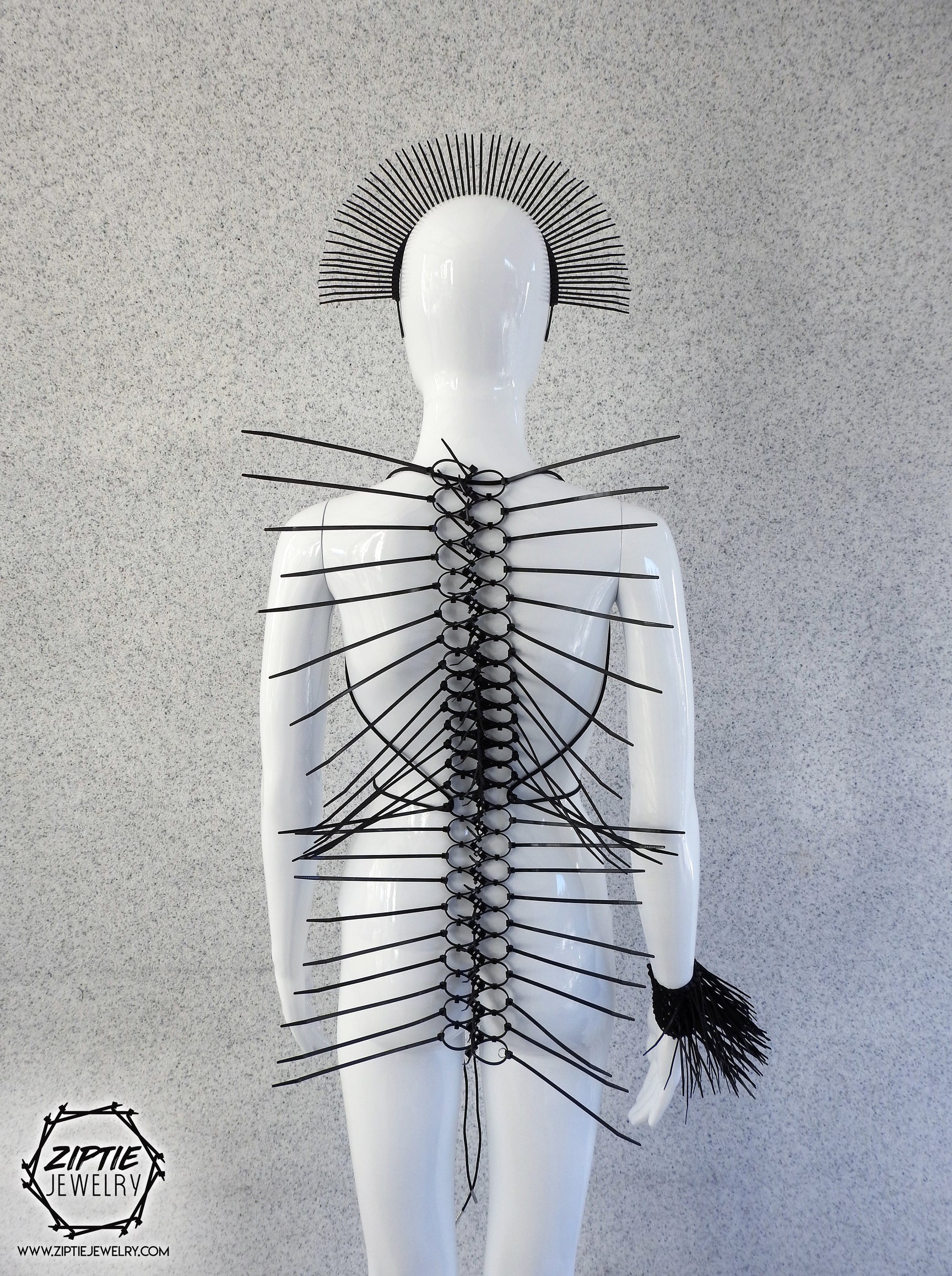 Spike Bone Spine by Ziptie Jewelry – ZiptieJewelry